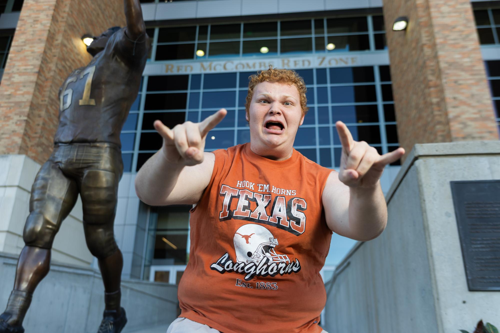 ‘Big Red’ exhilarates student section during football games – The Daily ...