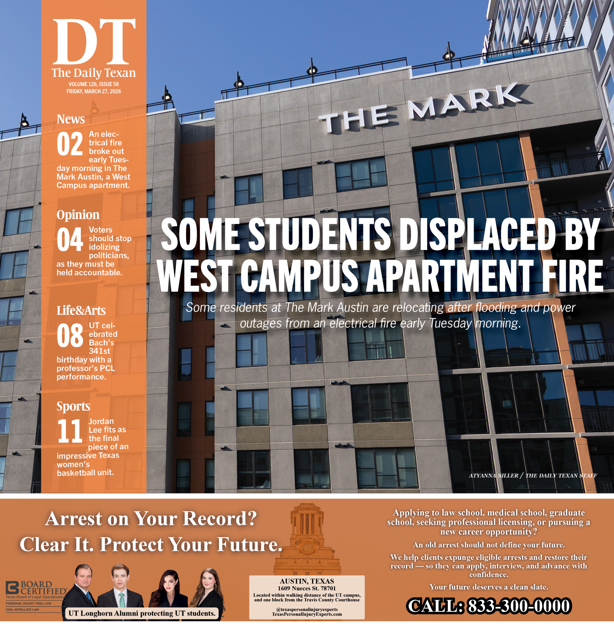 DT 03/27/2026 – The Daily Texan